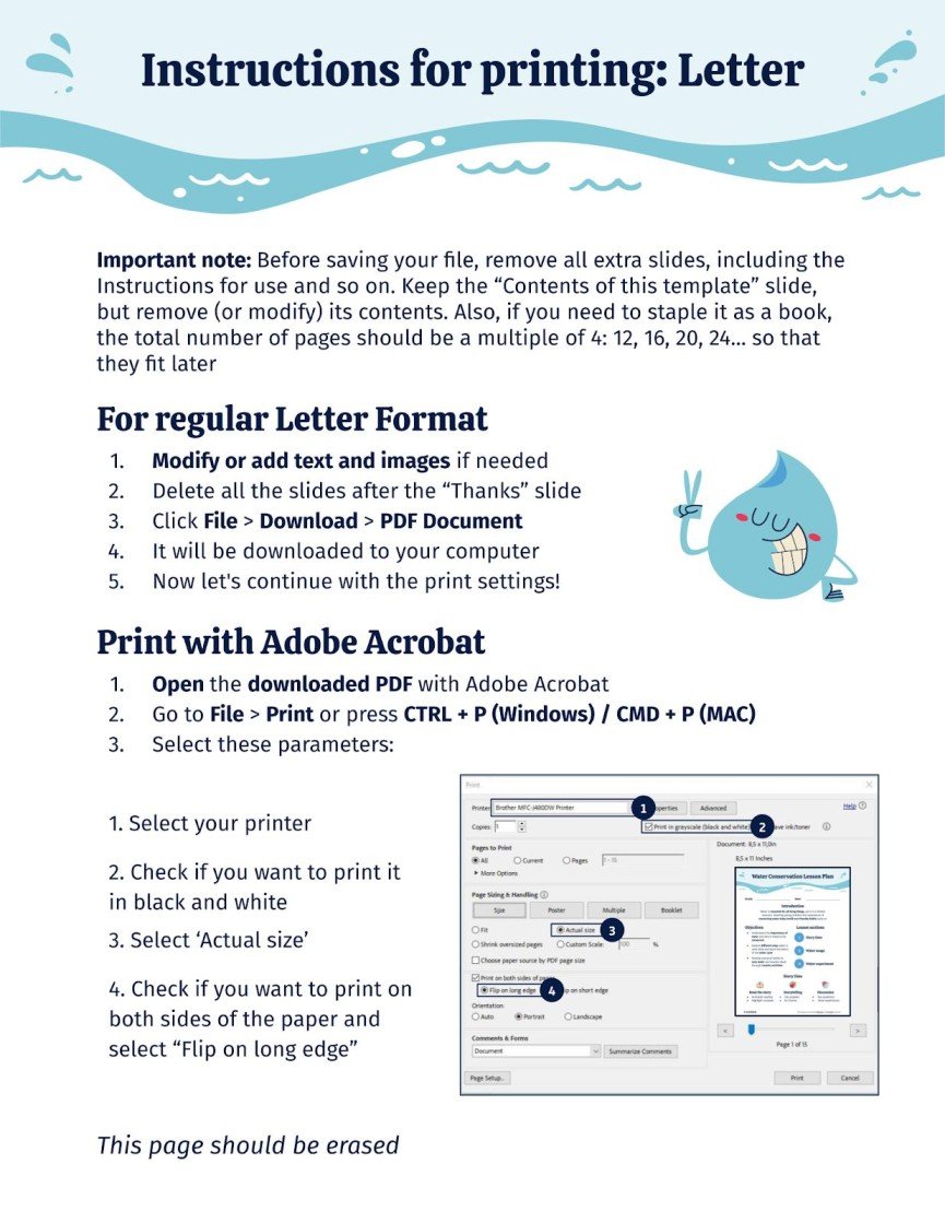 Water Conservation Lesson Plan Template