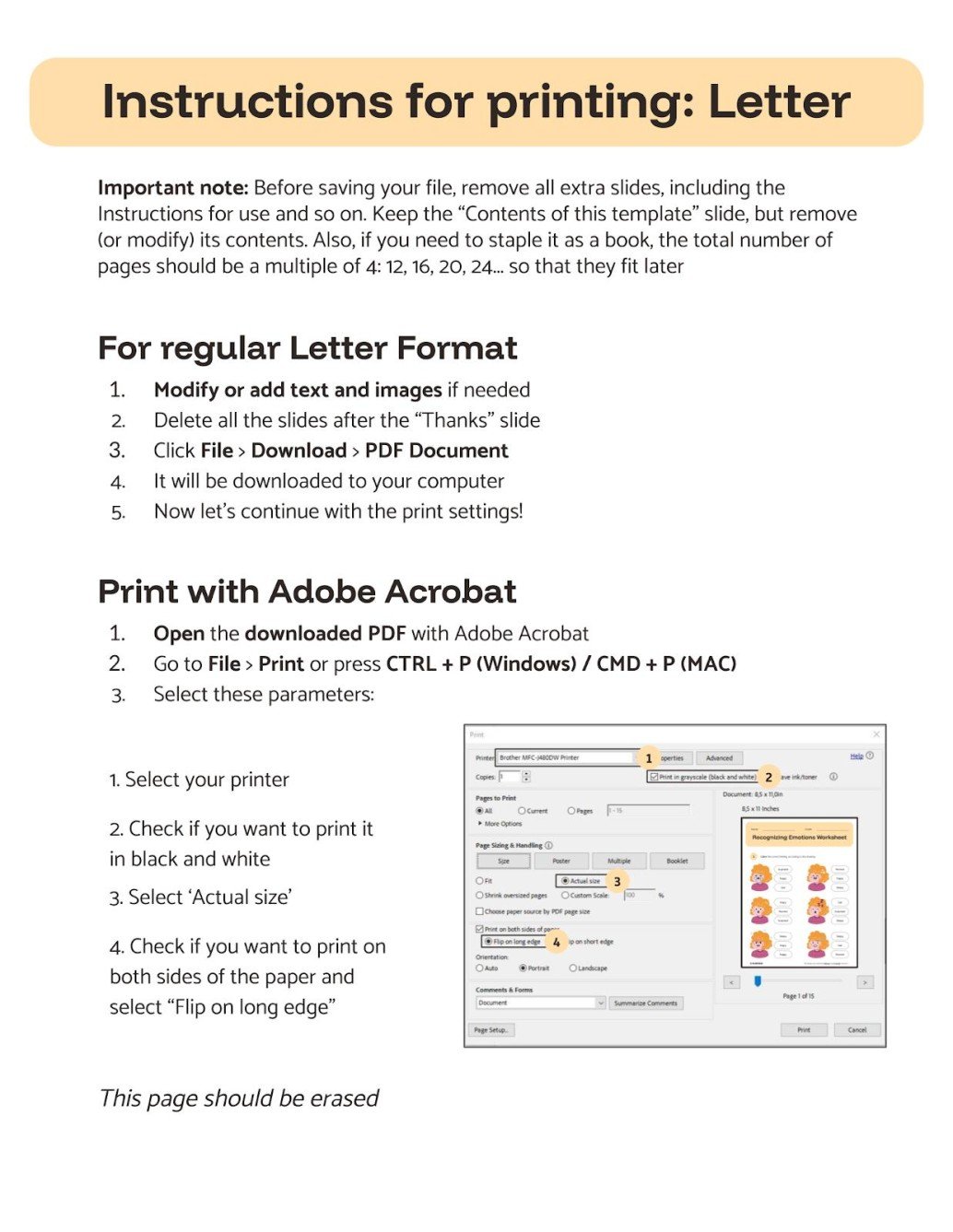Recognizing Emotions Worksheet Template