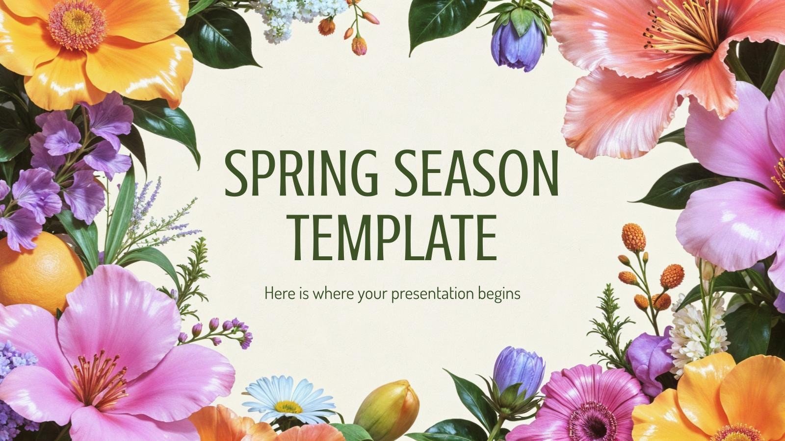 Spring Season Template Presentation