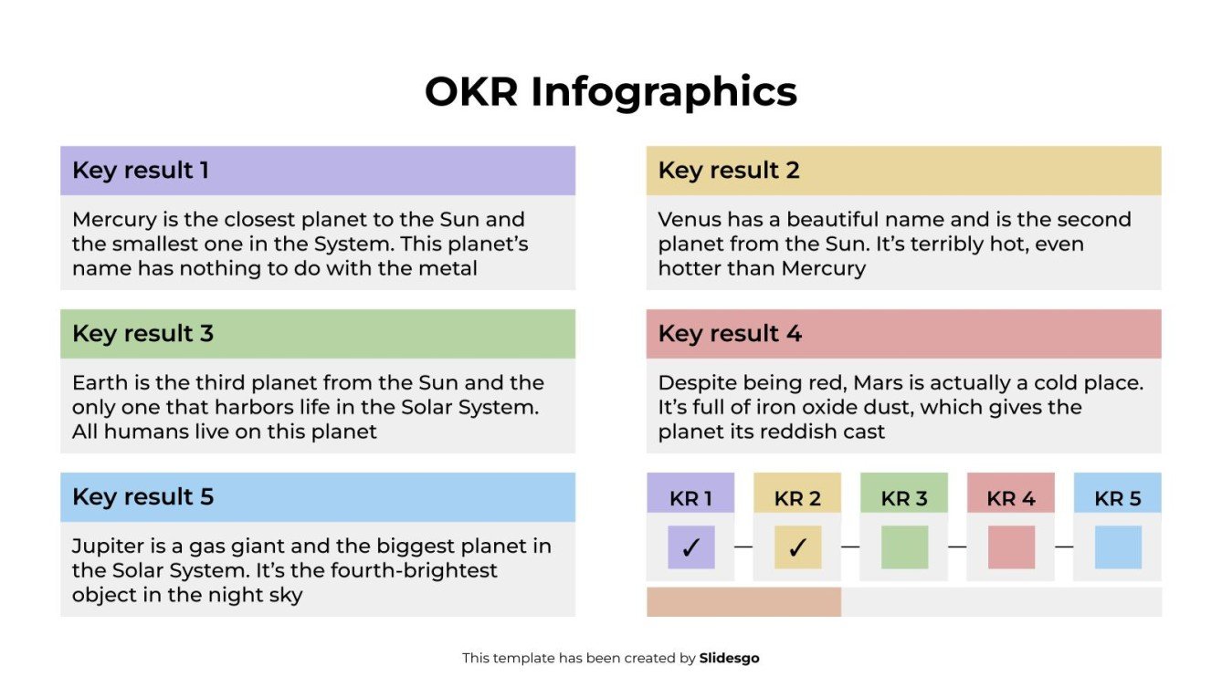 OKR Infographics Template
