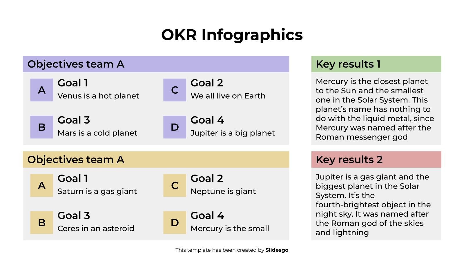 OKR Infographics Template