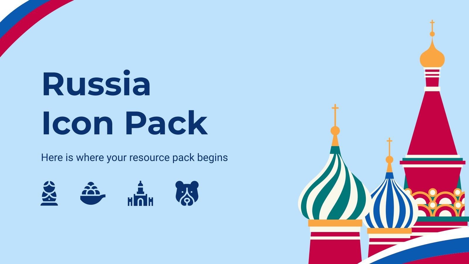 Russia Icon Pack Template