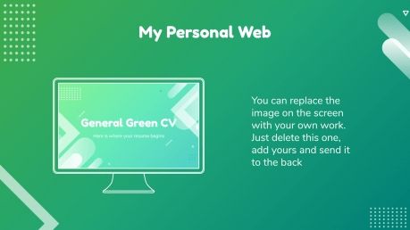 General Green CV Google Slides Theme and PowerPoint Template