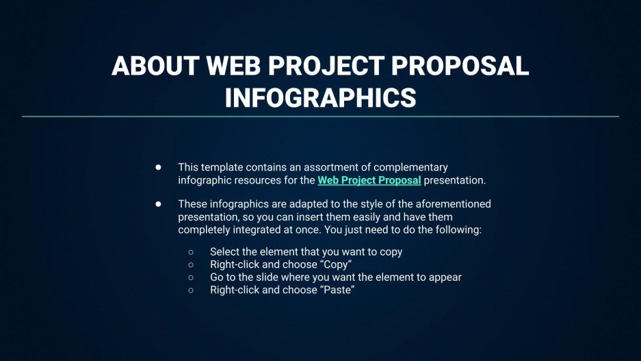 Web Project Proposal Infographics Presentation