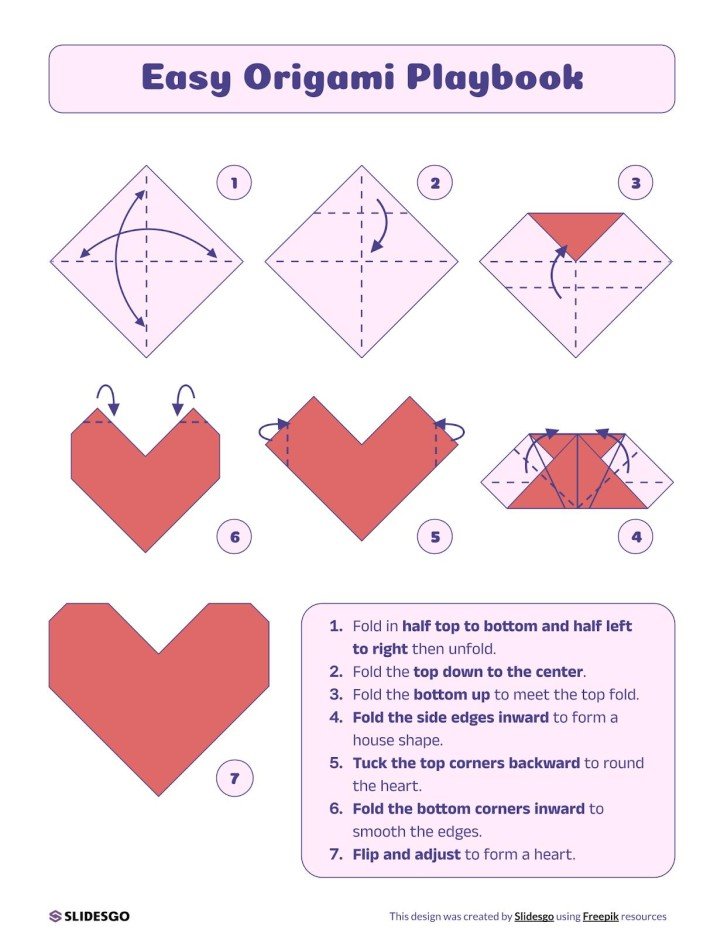 Easy Origami Playbook Template