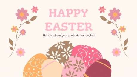 Happy Easter Google Slides Theme and PowerPoint Template