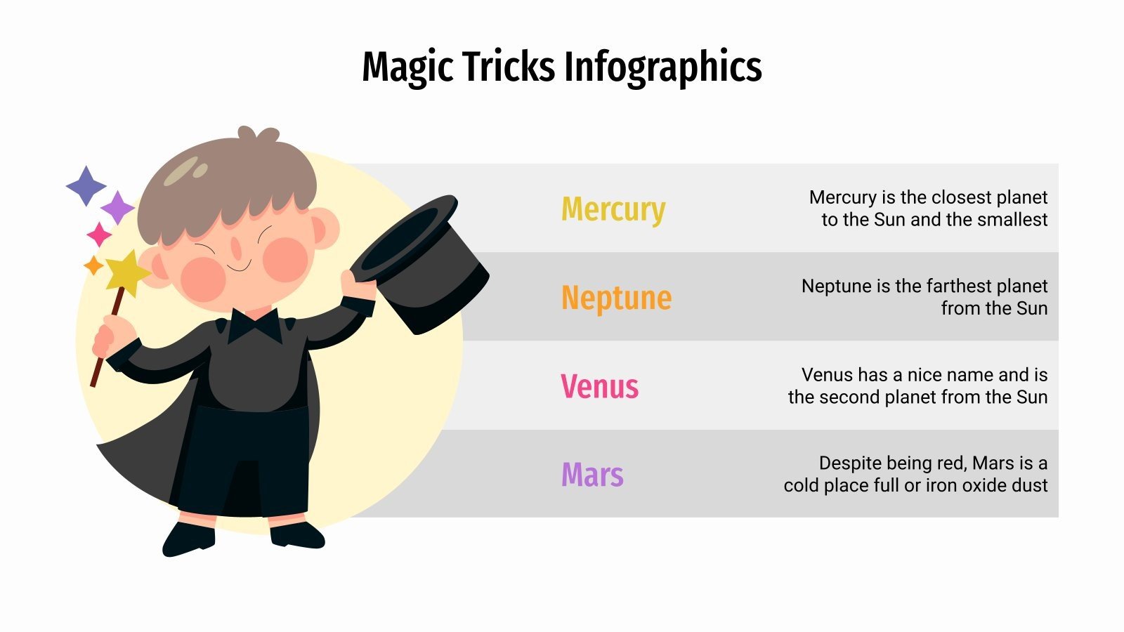 Magic Tricks Infographics | Google Slides & PPT template
