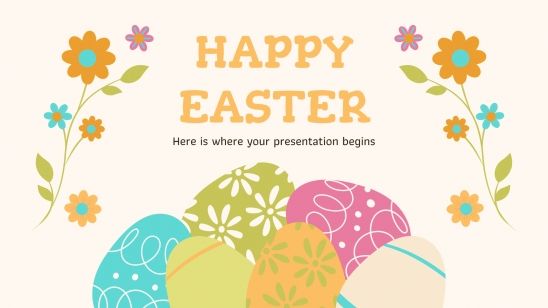 Happy Easter Google Slides Theme and PowerPoint Template