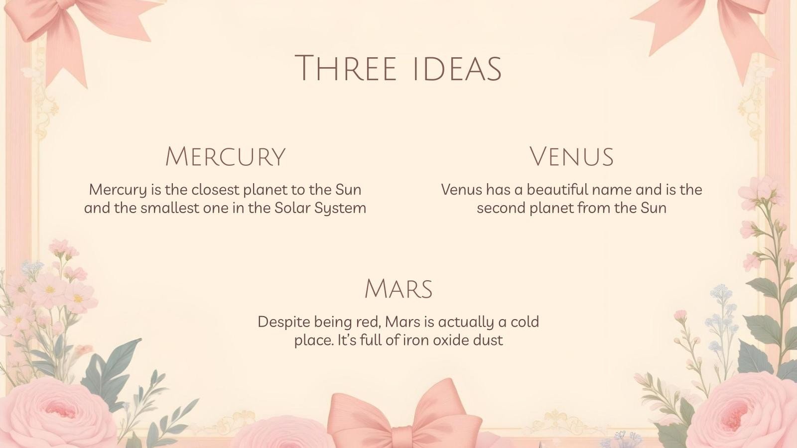 Coquette Style Presentation