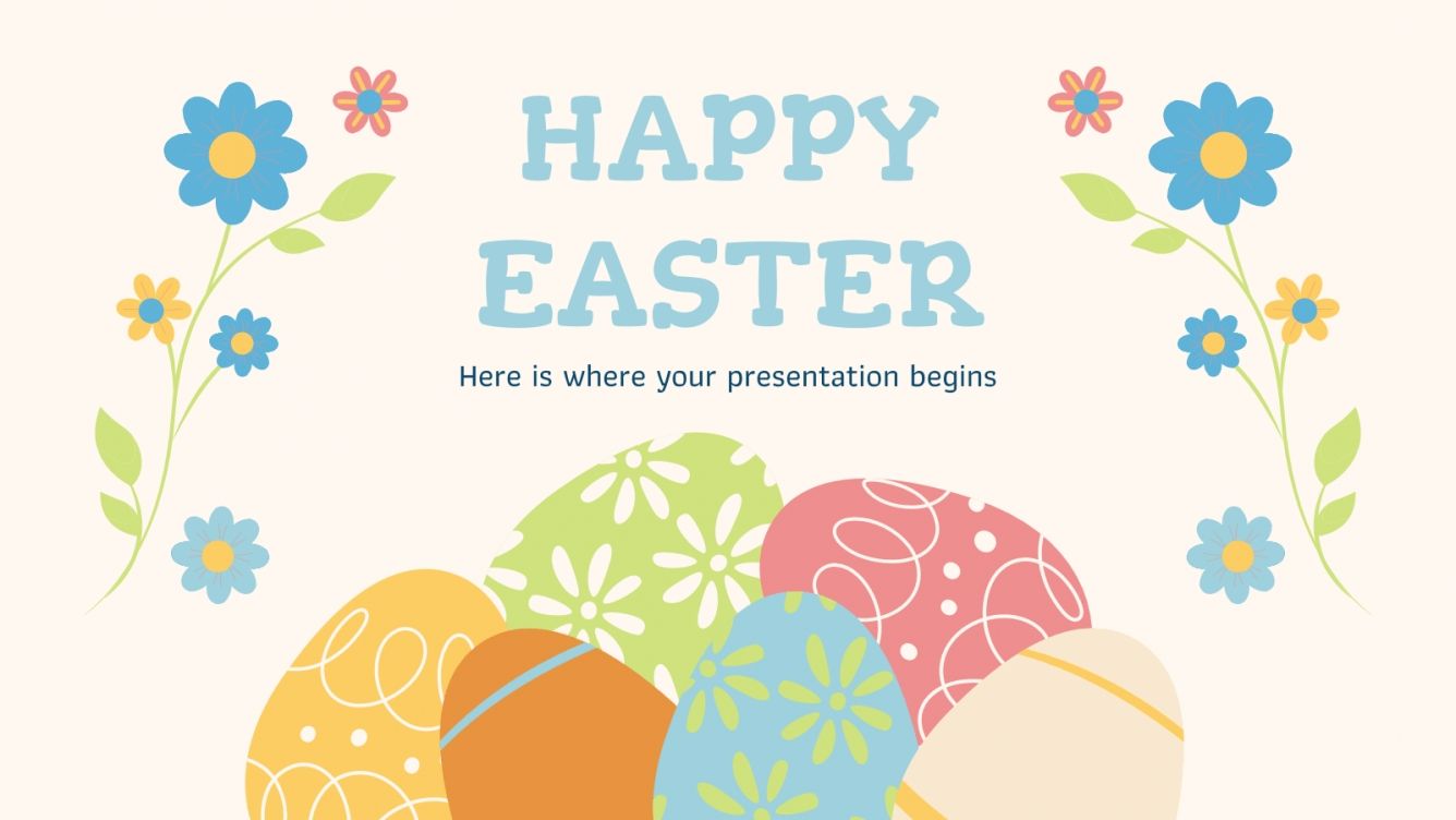 Happy Easter Google Slides Theme and PowerPoint Template