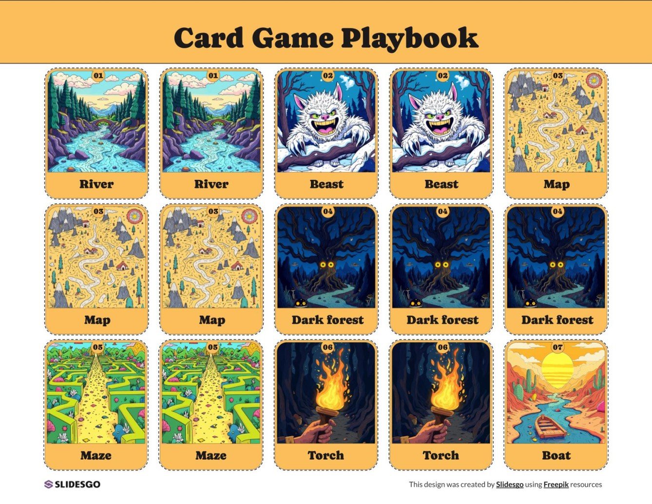 Printable card templates for Google Slides & PowerPoint