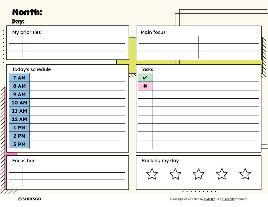 Free Planner Google Slides themes and PowerPoint templates