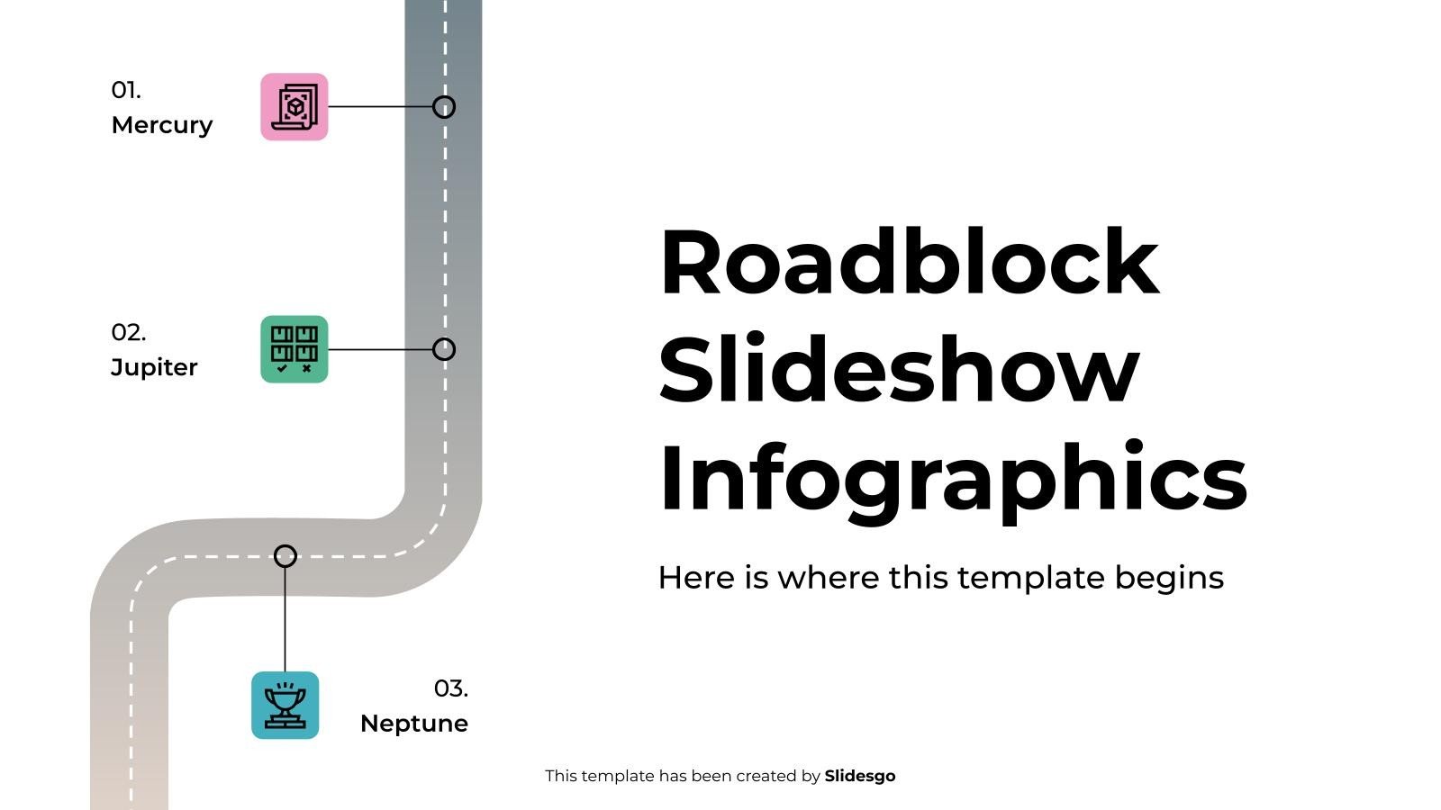 Roadblock Slideshow Infographics Template