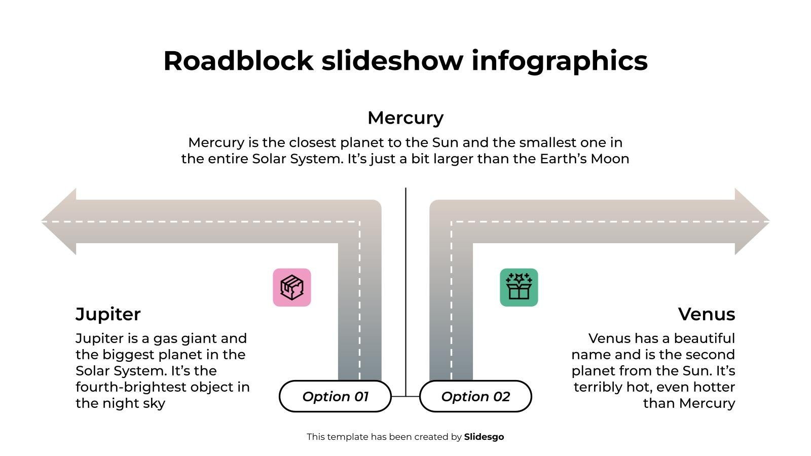 Roadblock Slideshow Infographics Template