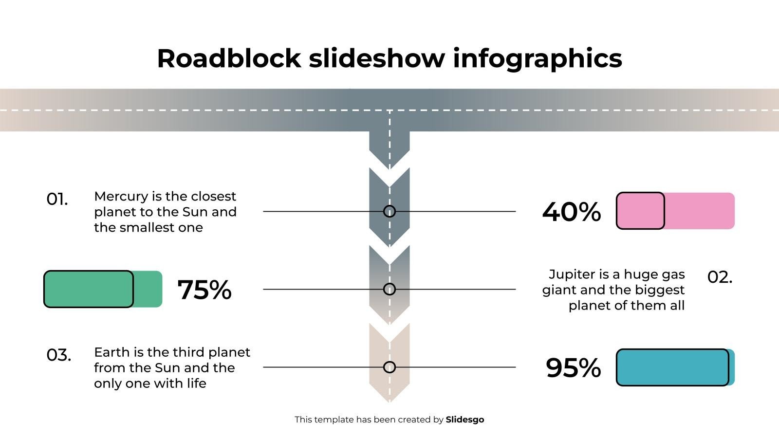 Roadblock Slideshow Infographics Template