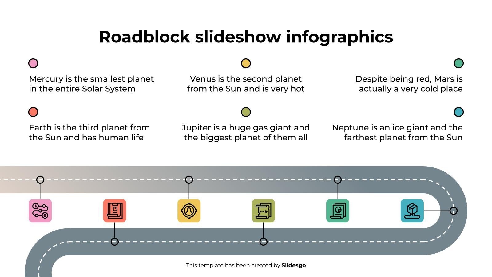 Roadblock Slideshow Infographics Template