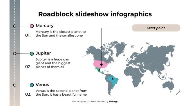 Roadblock Slideshow Infographics Template