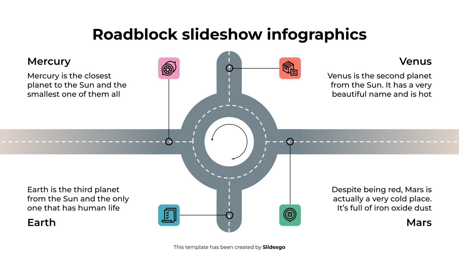 Roadblock Slideshow Infographics Template
