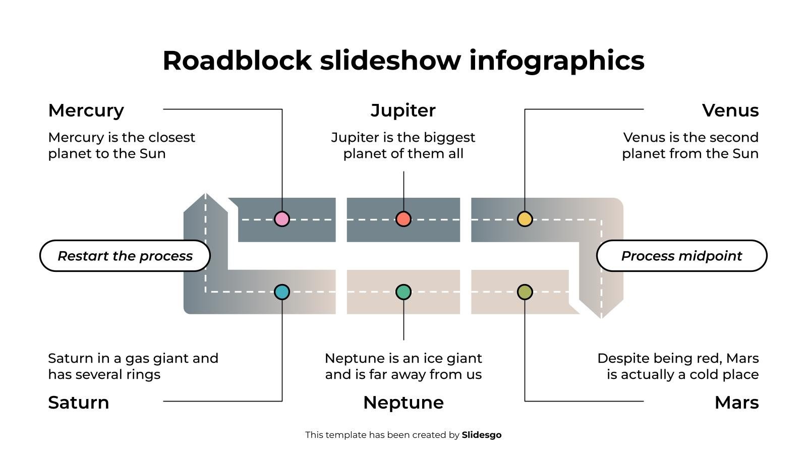 Roadblock Slideshow Infographics Template