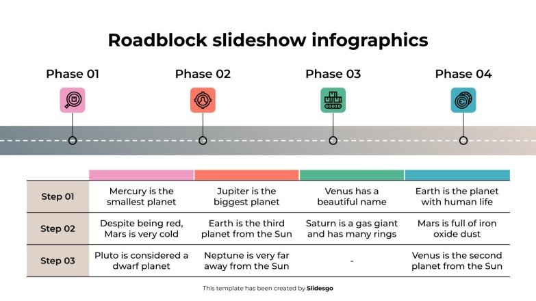 Roadblock Slideshow Infographics Template