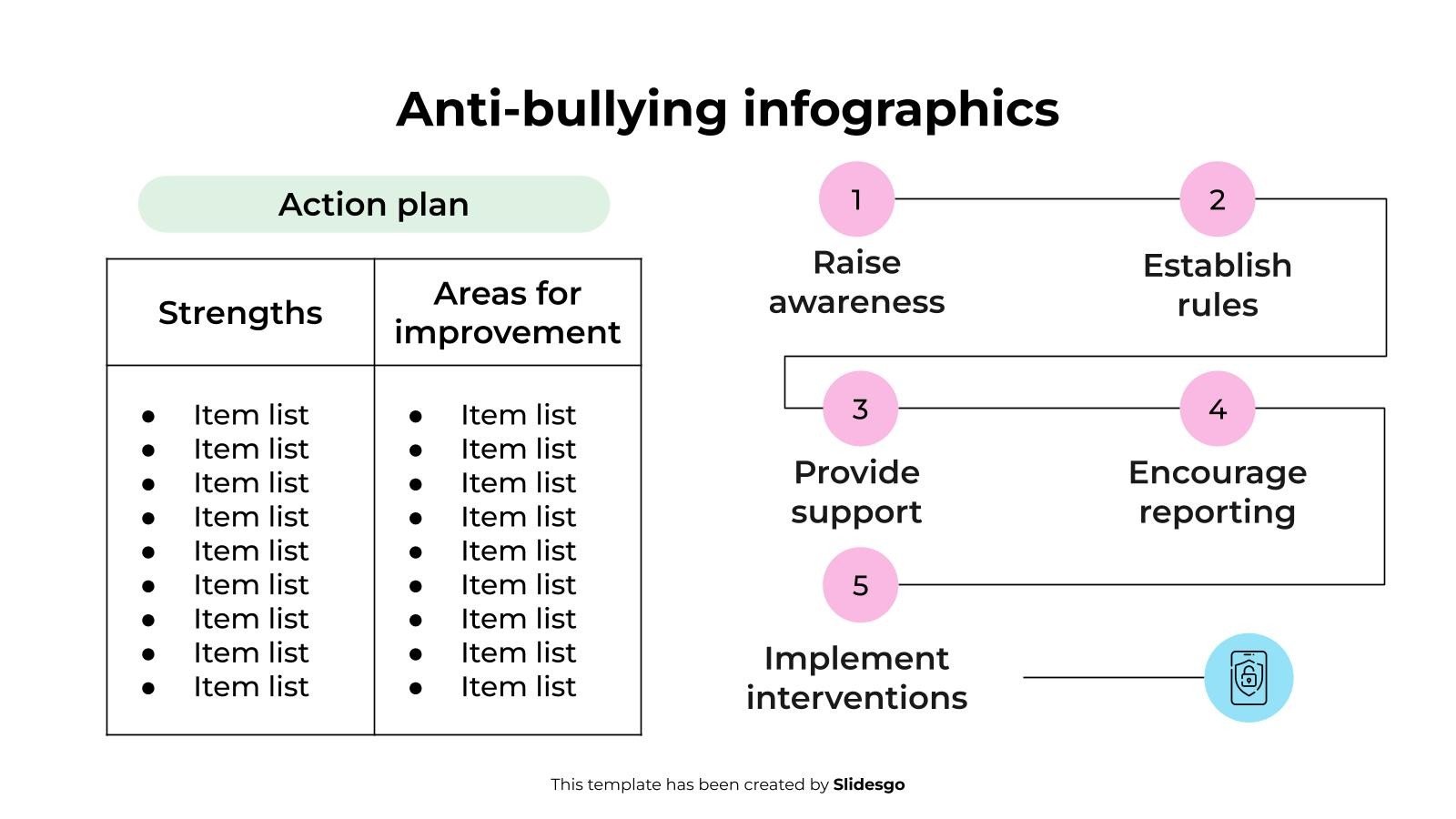 Anti-Bullying Infographics Template