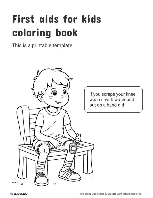 First Aids for Kids Coloring Book Presentation