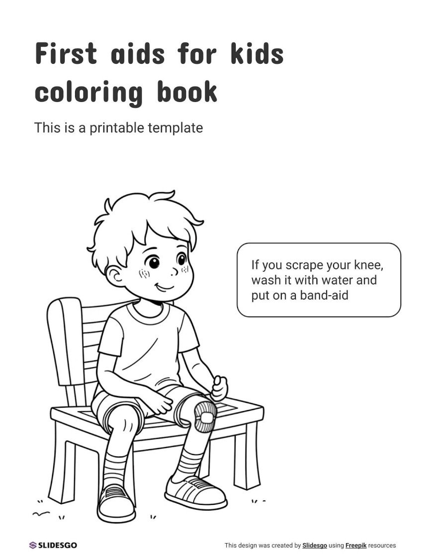 First Aids for Kids Coloring Book Presentation