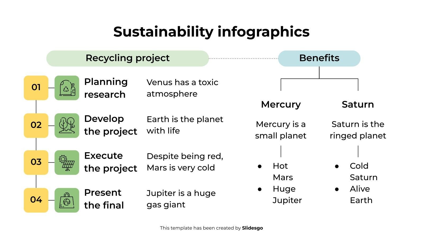 Sustainability Infographics Template