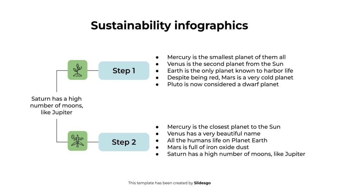 Sustainability Infographics Template