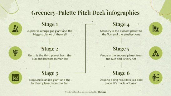 Greenery-Palette Pitch Deck Infographics Presentation