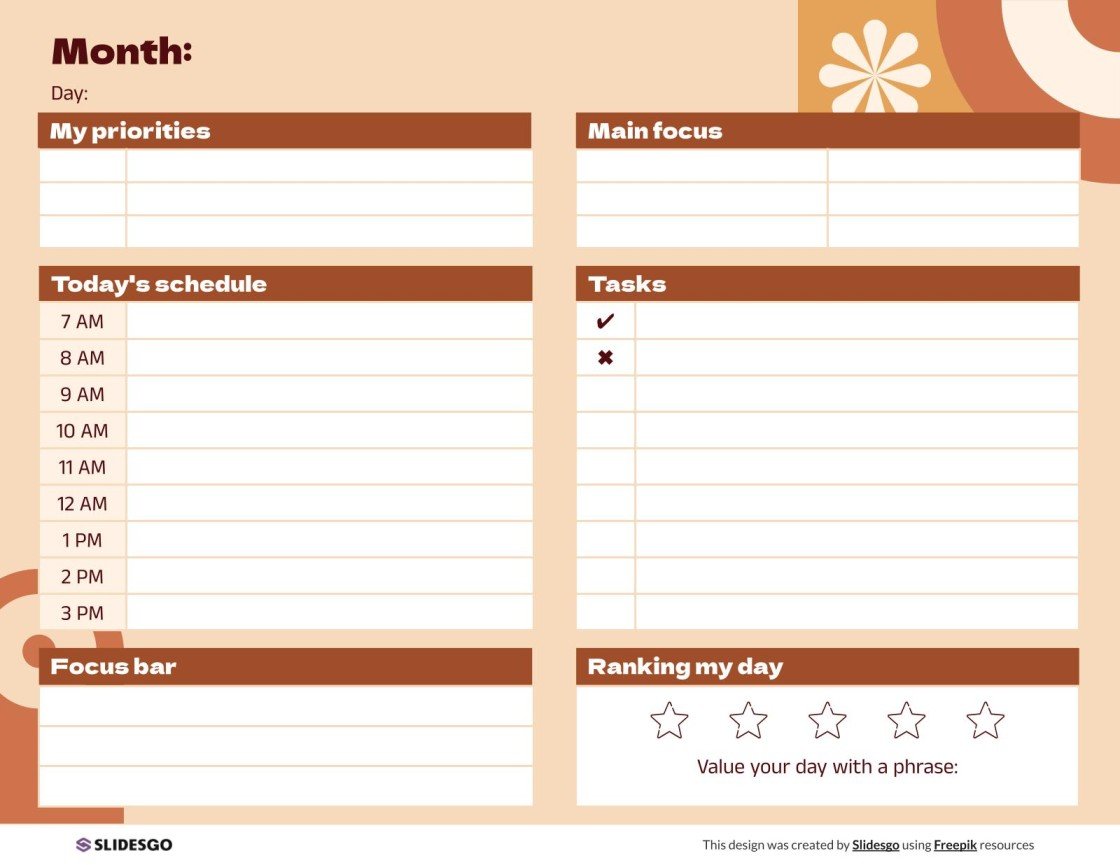 Free Planner Google Slides themes and PowerPoint templates