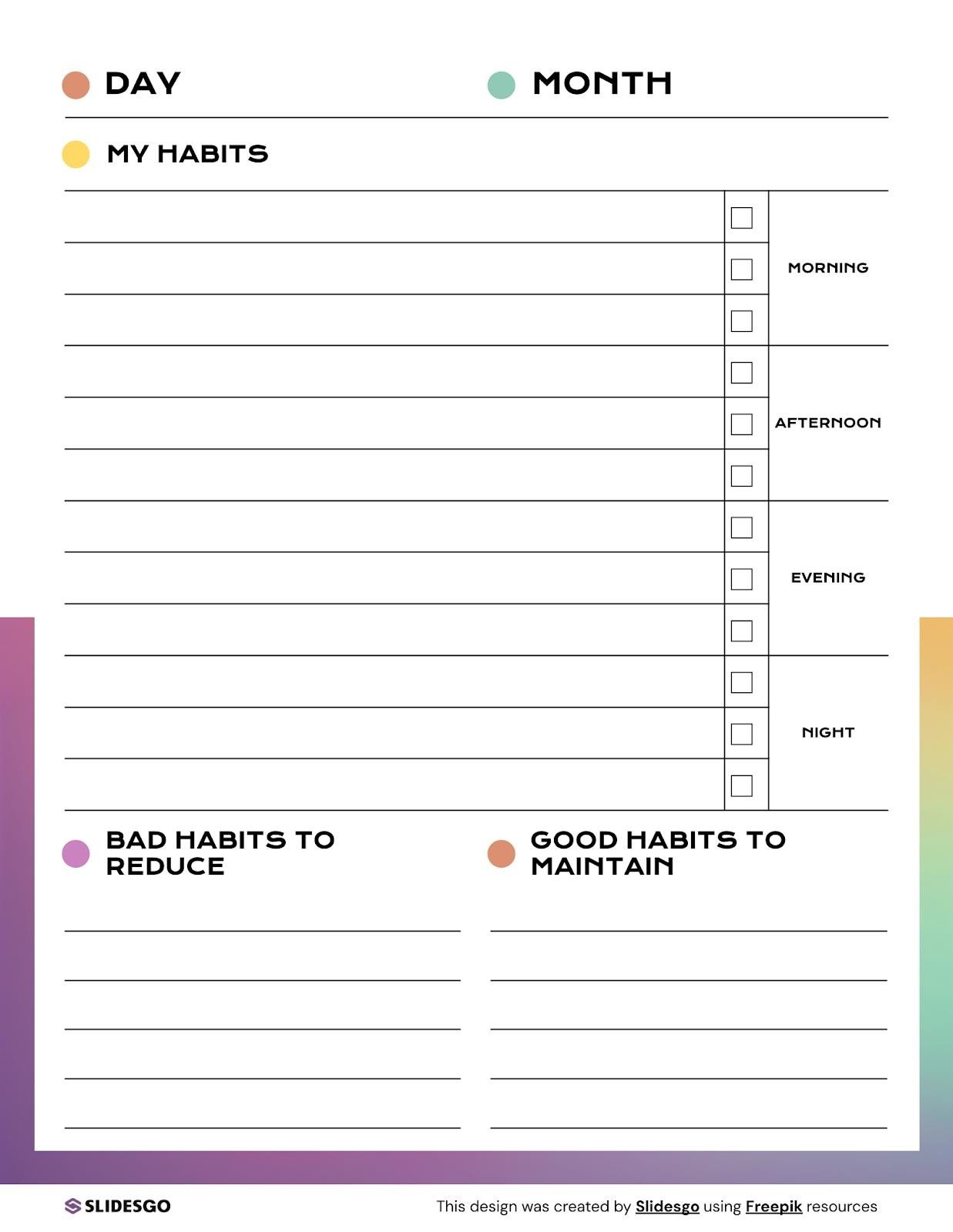 Daily Agenda 2025 Template