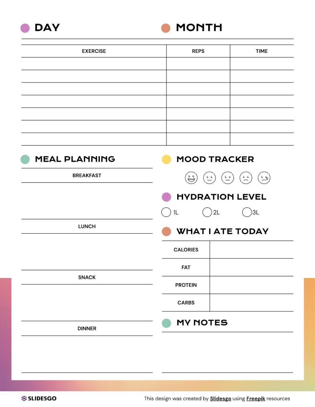 Daily Agenda 2025 Template