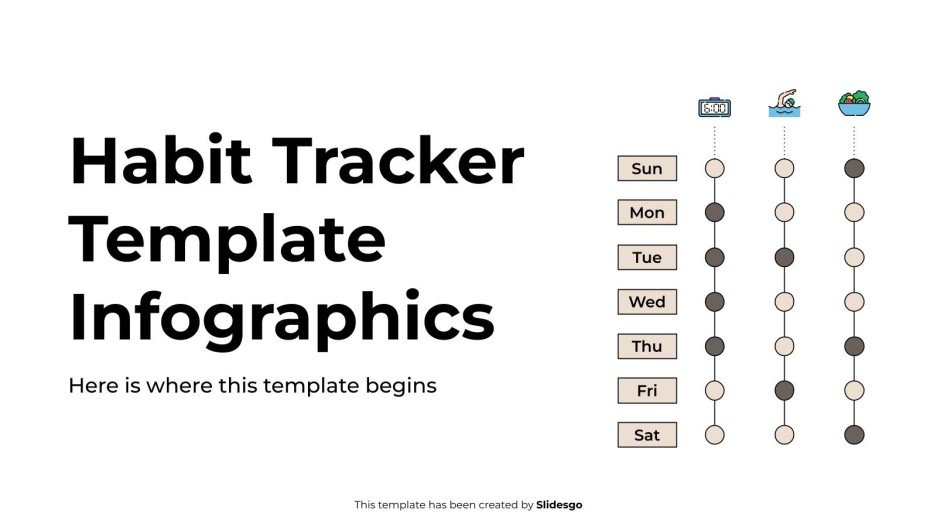 Habit Tracker Template Infographics Template