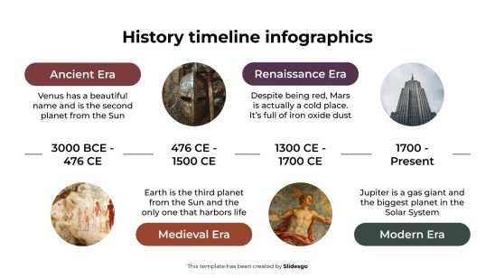 History Timeline Infographics Template