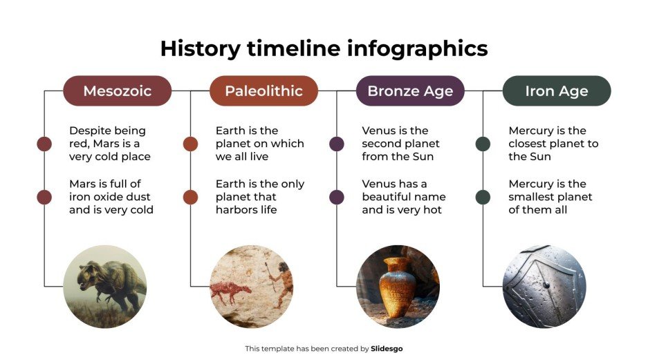 History Timeline Infographics Template
