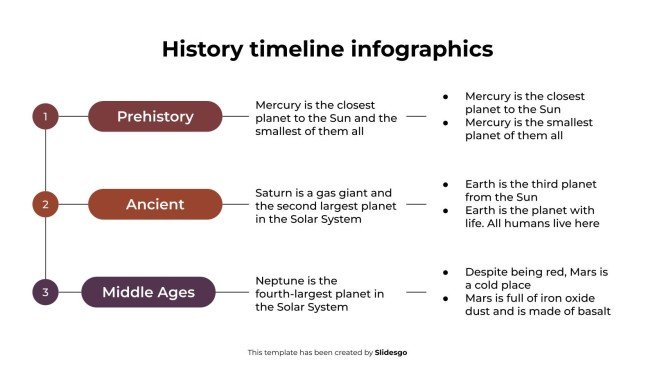 History Timeline Infographics Template