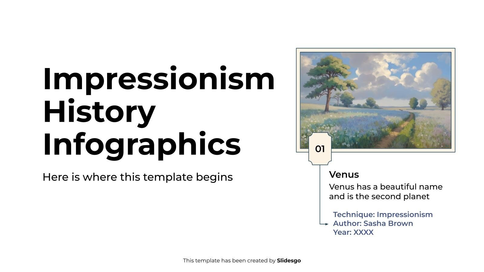Impressionism History Infographics Template