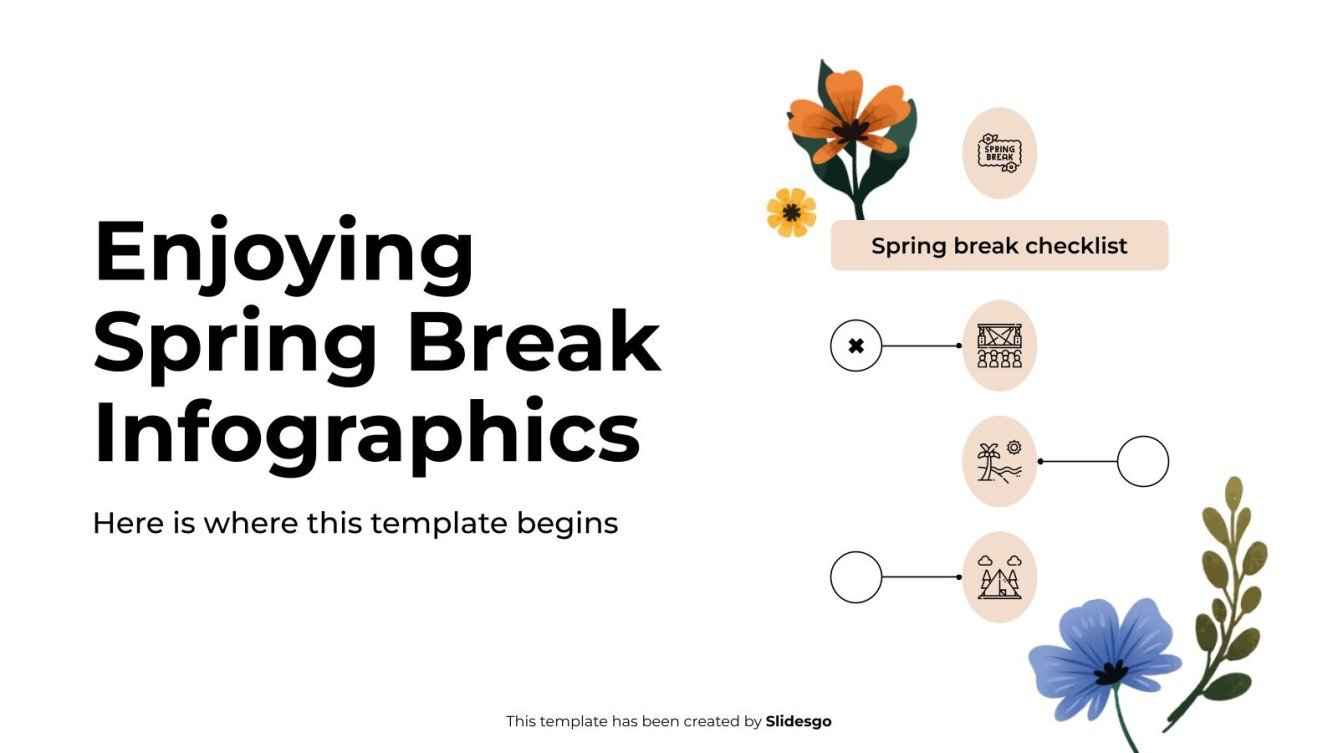 Enjoying Spring Break Infographics Template