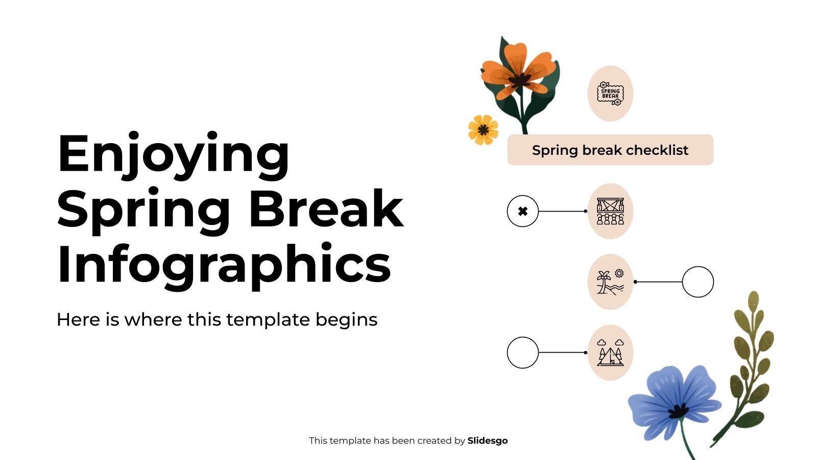 Enjoying Spring Break Infographics Template