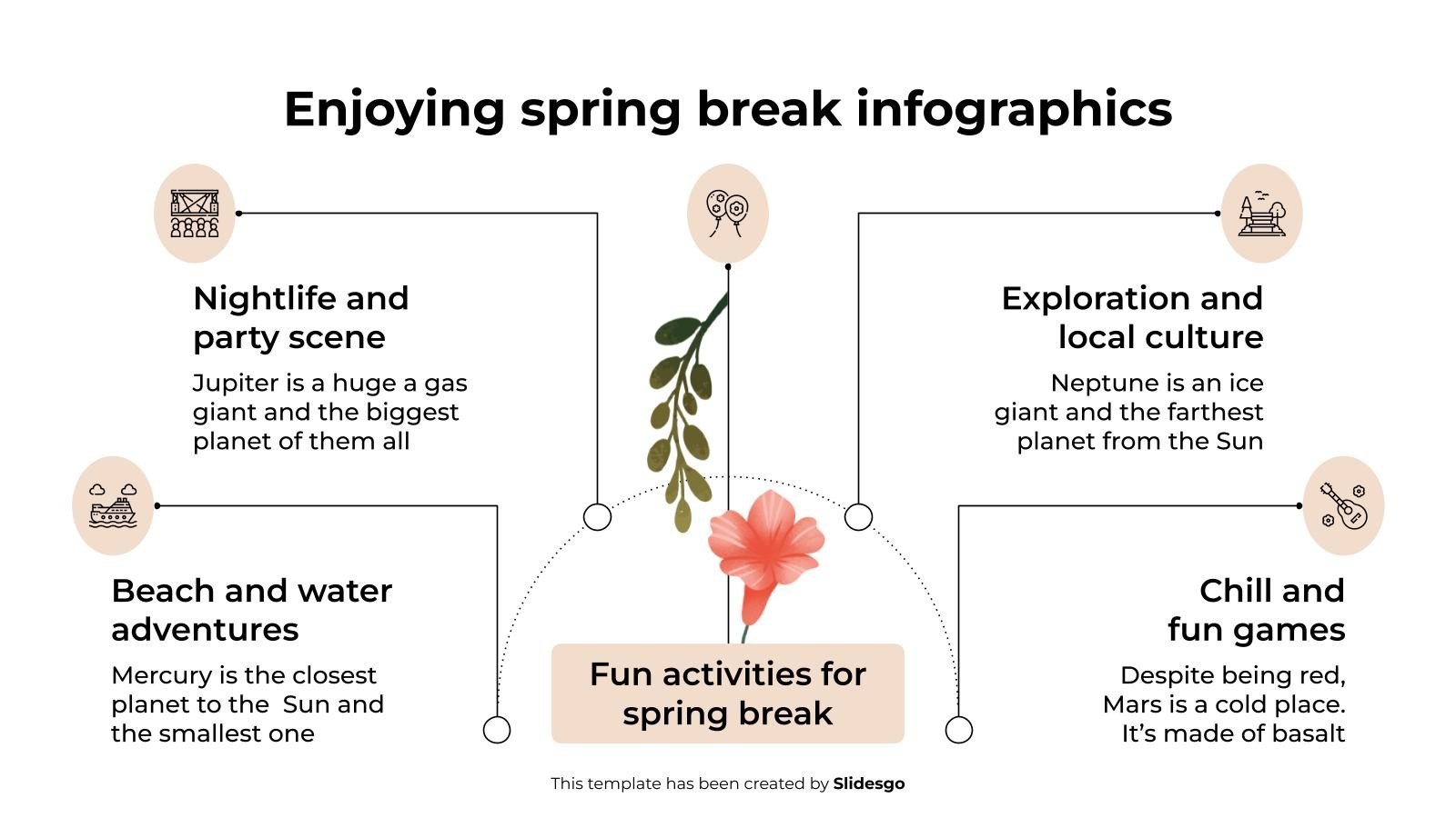 Enjoying Spring Break Infographics Template