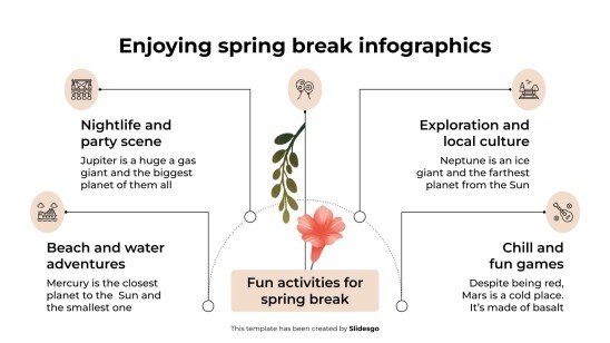 Enjoying Spring Break Infographics Template
