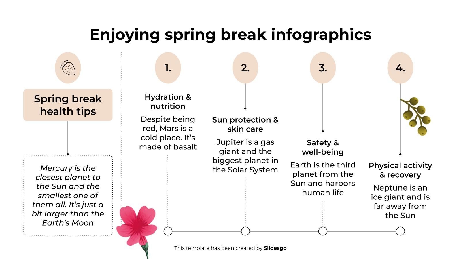 Enjoying Spring Break Infographics Template