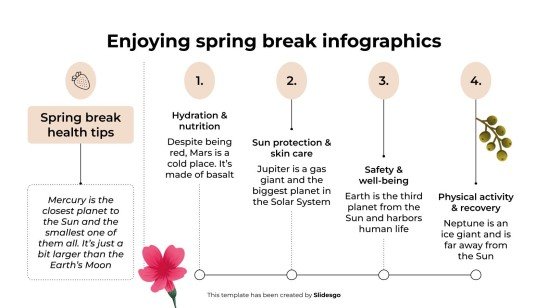 Enjoying Spring Break Infographics Template