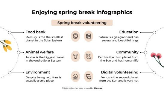 Enjoying Spring Break Infographics Template