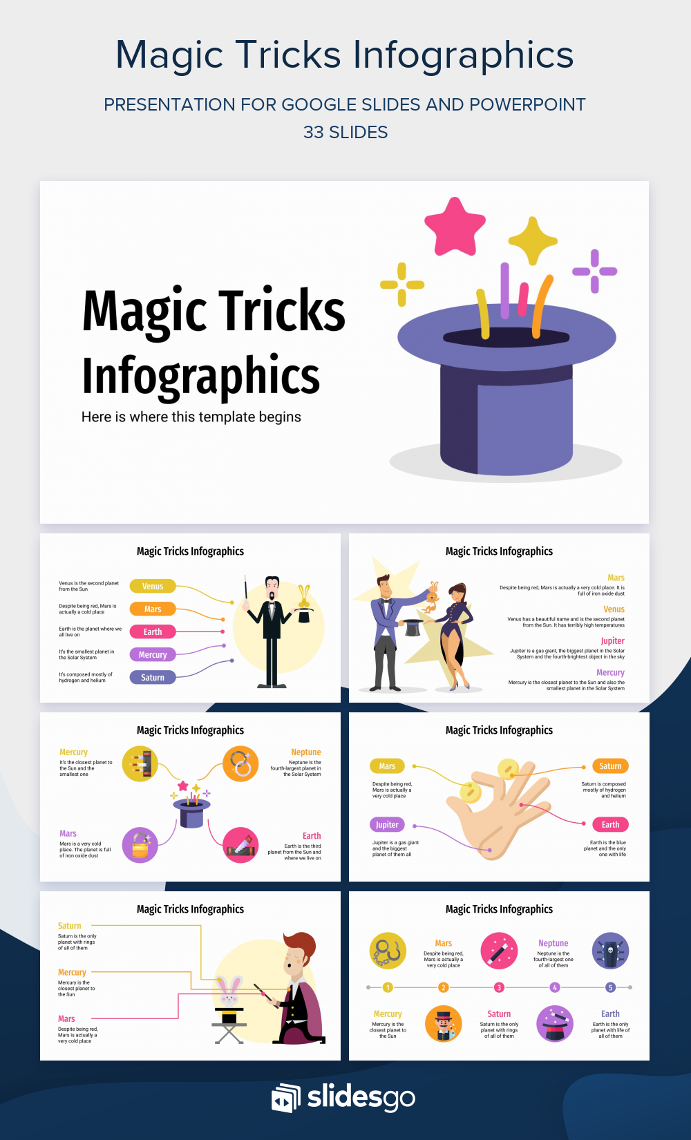 Magic Tricks Infographics | Google Slides & PPT template