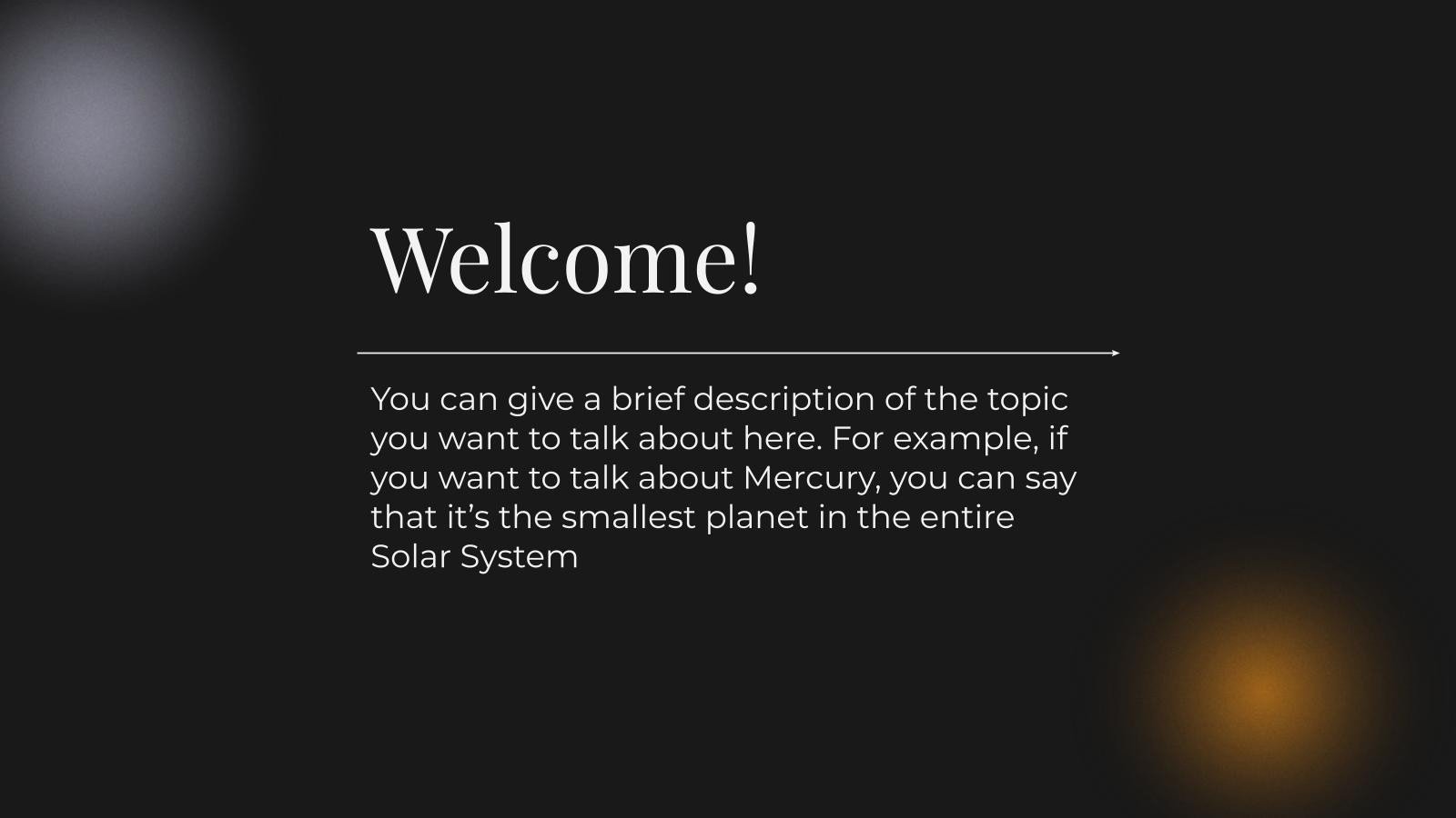 Formal Conference Style Presentation