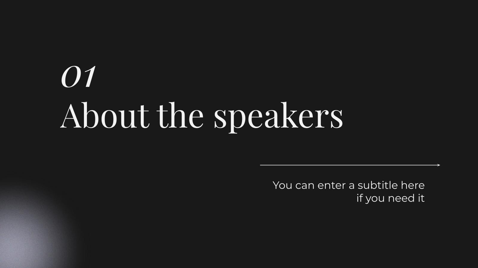 Formal Conference Style Presentation