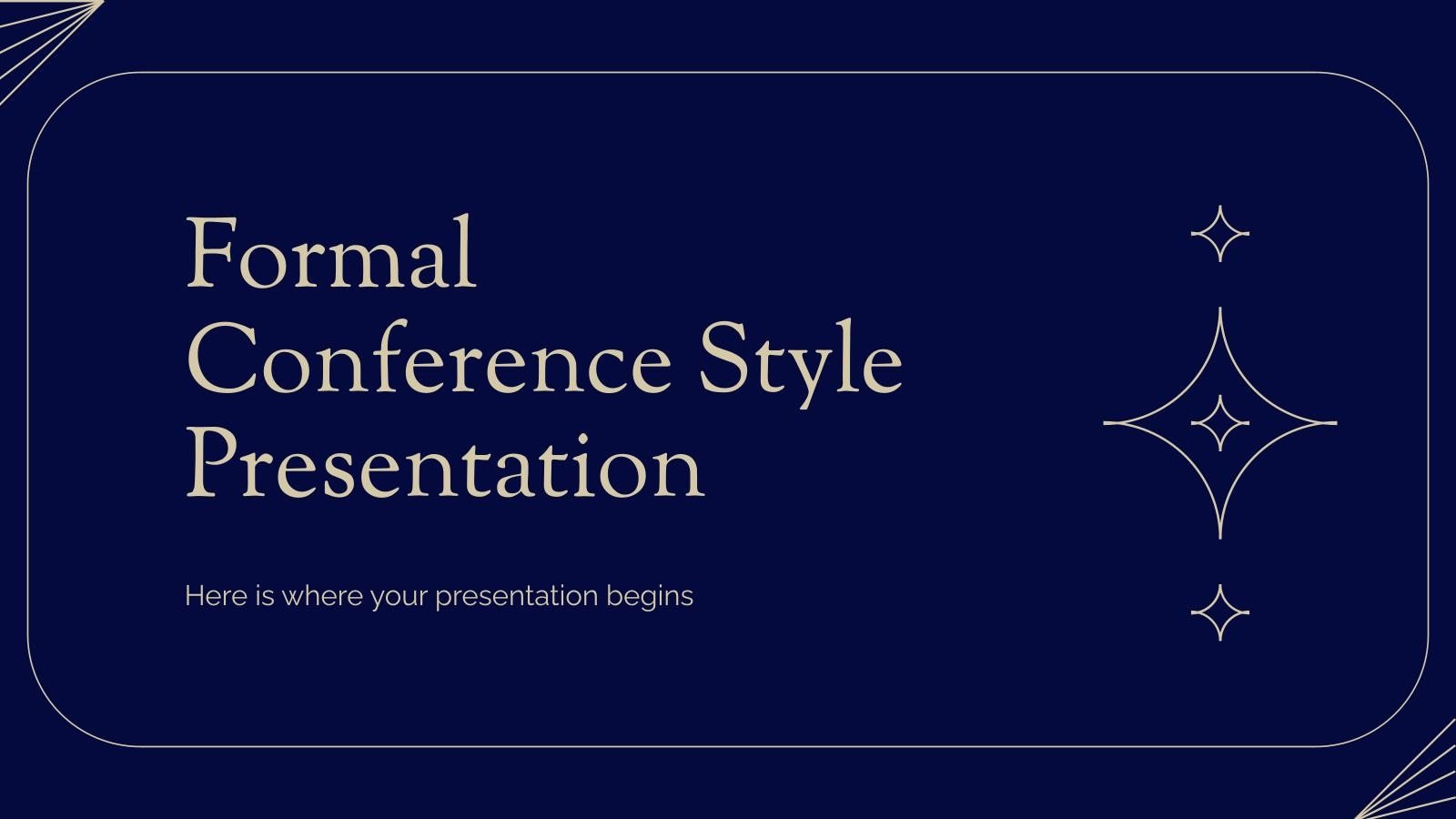 Formal Conference Style Presentation