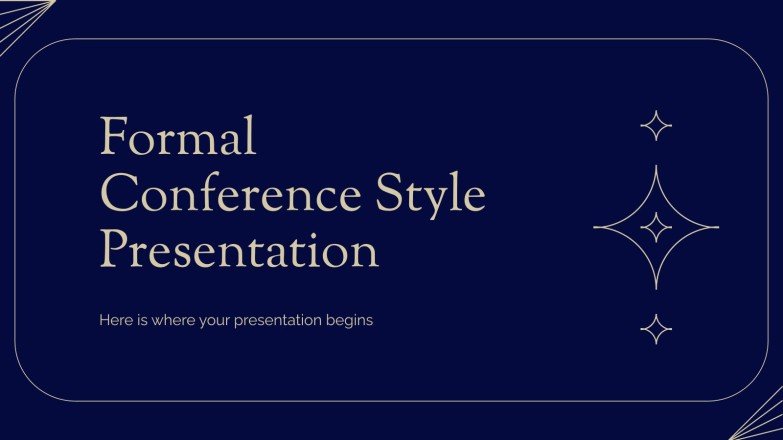 Formal Conference Style Presentation